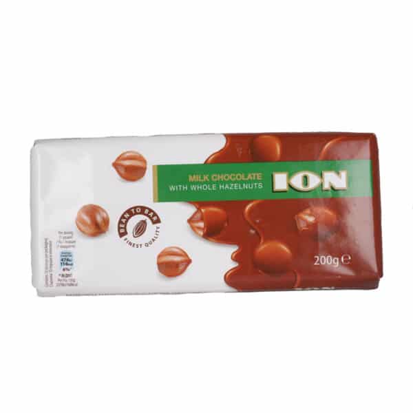 Млечен шоколад ION с цели лешници 200гр ᐉ Бързо и лесно онлайн - BulMag