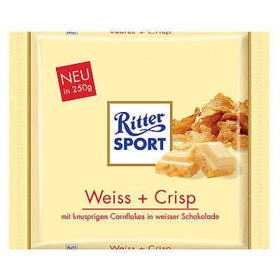 Шоколад Ritter sport бял с корнфлекс 250гр ᐉ Бързо и лесно онлайн - BulMag