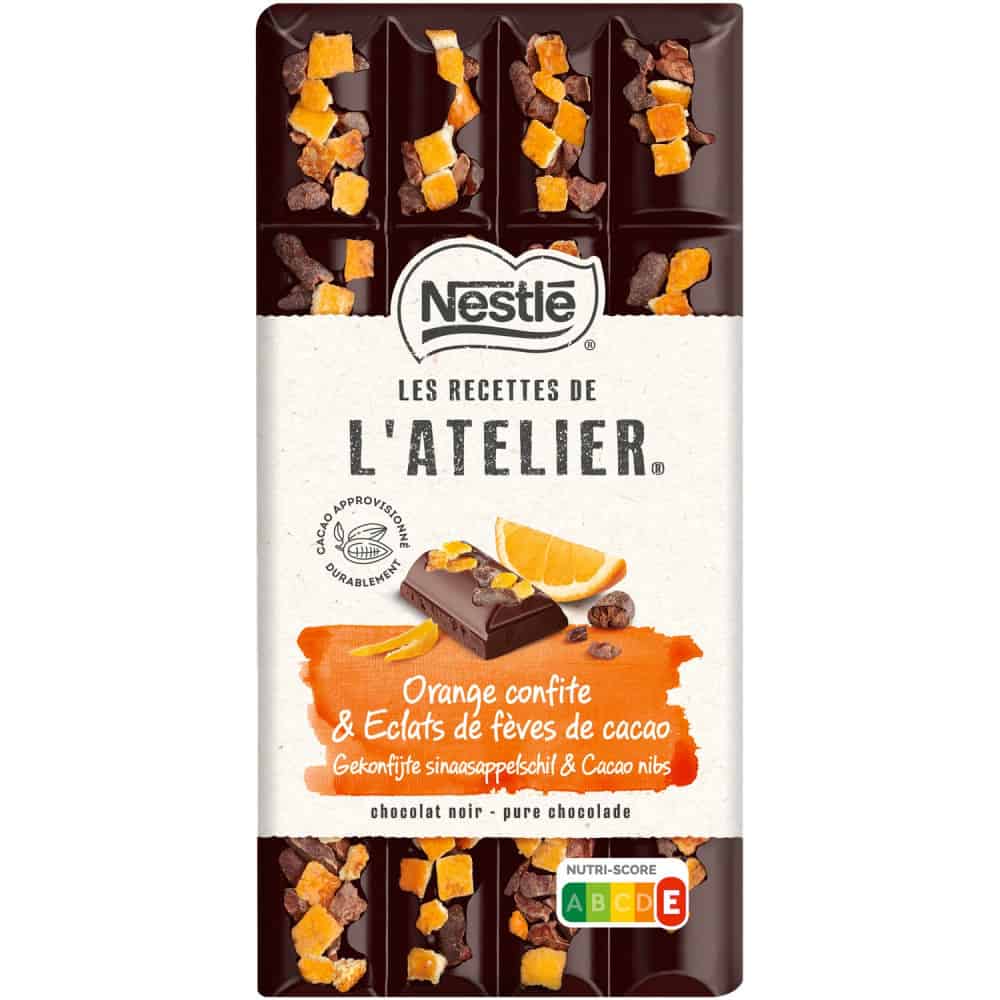 Шоколад L`Atelier тъмен с парченца портокал 170 гр ᐉ Бързо и лесно онлайн - BulMag