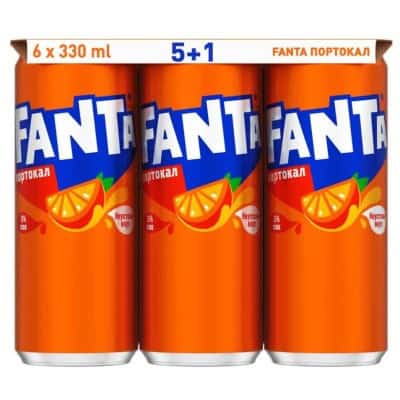 Fanta Портокал кен 330мл 5+1 ᐉ Бързо и лесно онлайн - BulMag