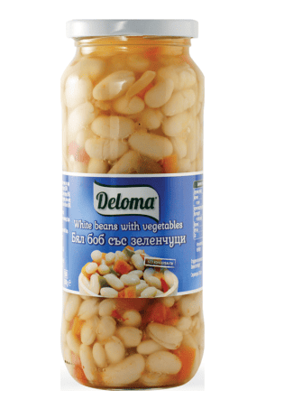 Боб бял със зеленчуци Делома 580гр ᐉ Бързо и лесно онлайн - BulMag